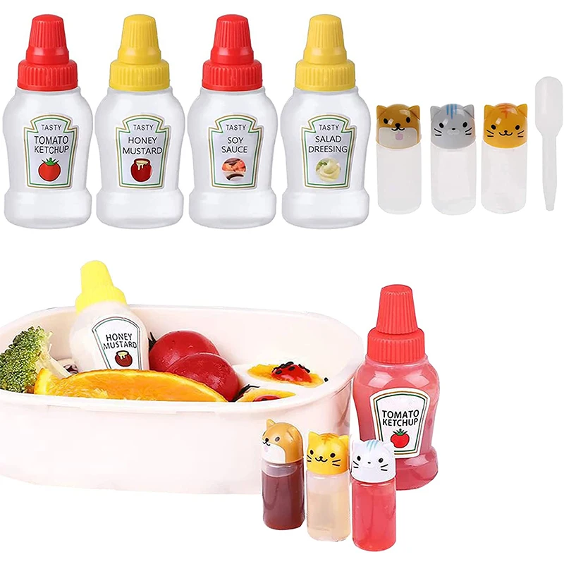 Mini-Sauce-Bottle-Box-Squeeze-Bottle-Salad-Dressing-Ketchup-Squeeze-Jar ...