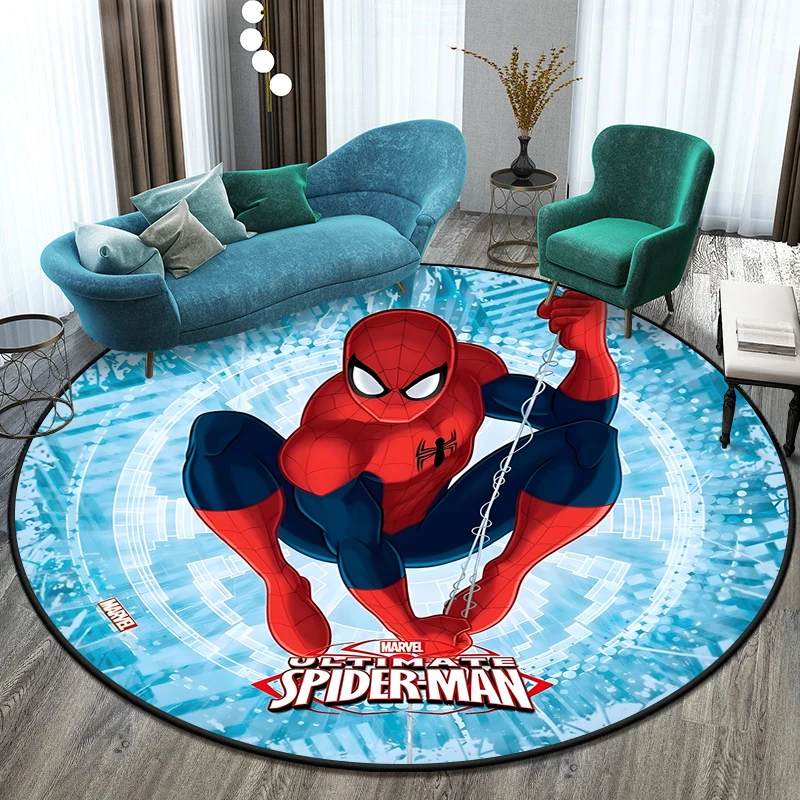 Spider-man-the-hottest-movie-cartoon-Round-Carpet-for-Living-Room-Rugs ...