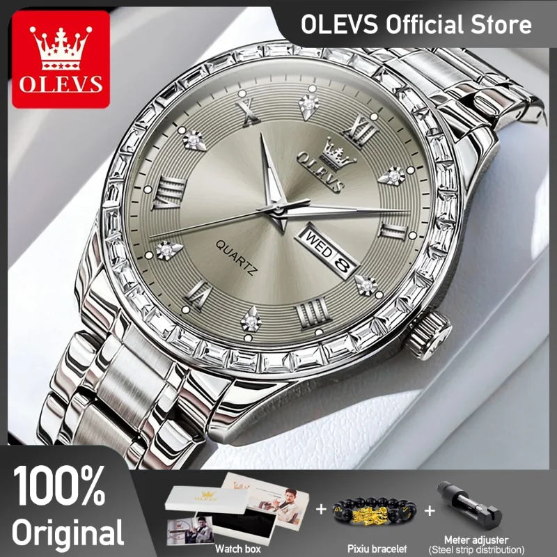 OLEVS Men's Watches Top Brand Classics Fashion Original Quartz ...