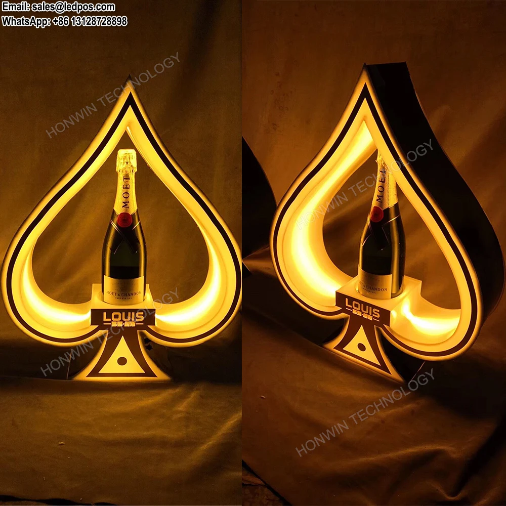 Led Display Champagne | Led 6 Bottles Champagne | Bottle Presenter Sign ...