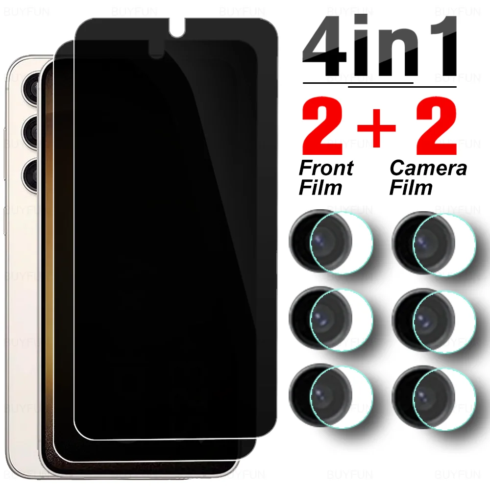 4To1-Anti-peep-Glass-For-Samsung-Galaxy-S23-Plus-Privacy-Tempered-Glass ...