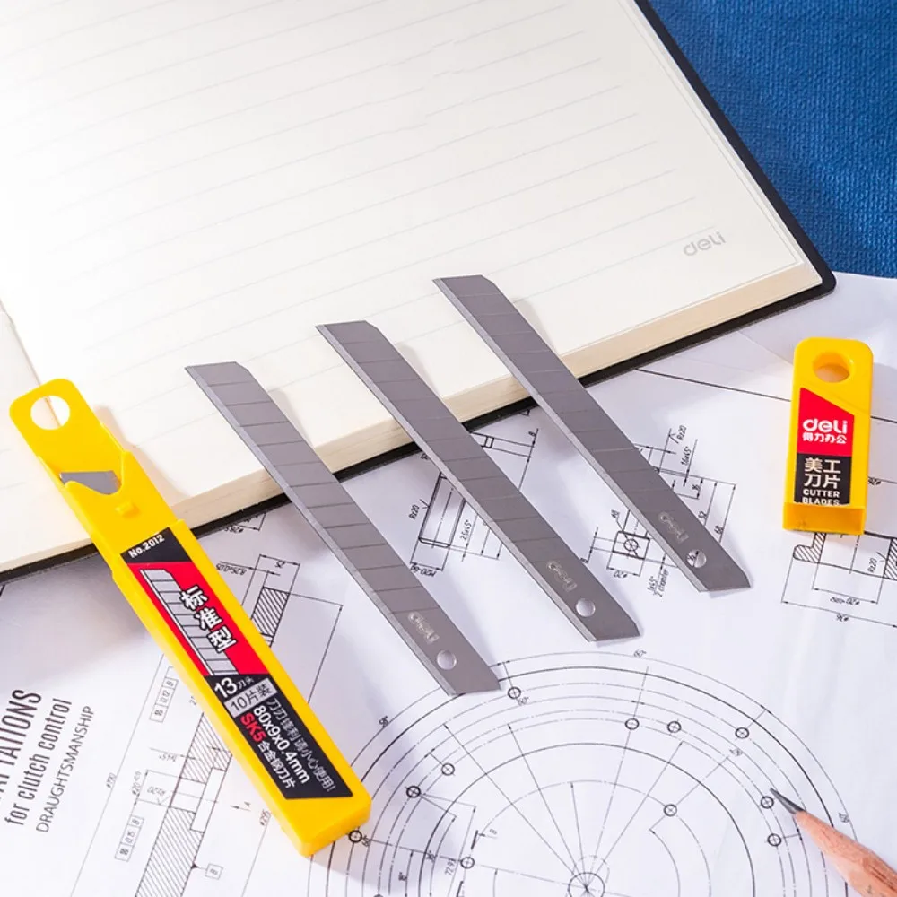 10pcs-Box-Knife-Blade-18mm-Width-9mm-Width-Metal-Blades-For-Home-School ...