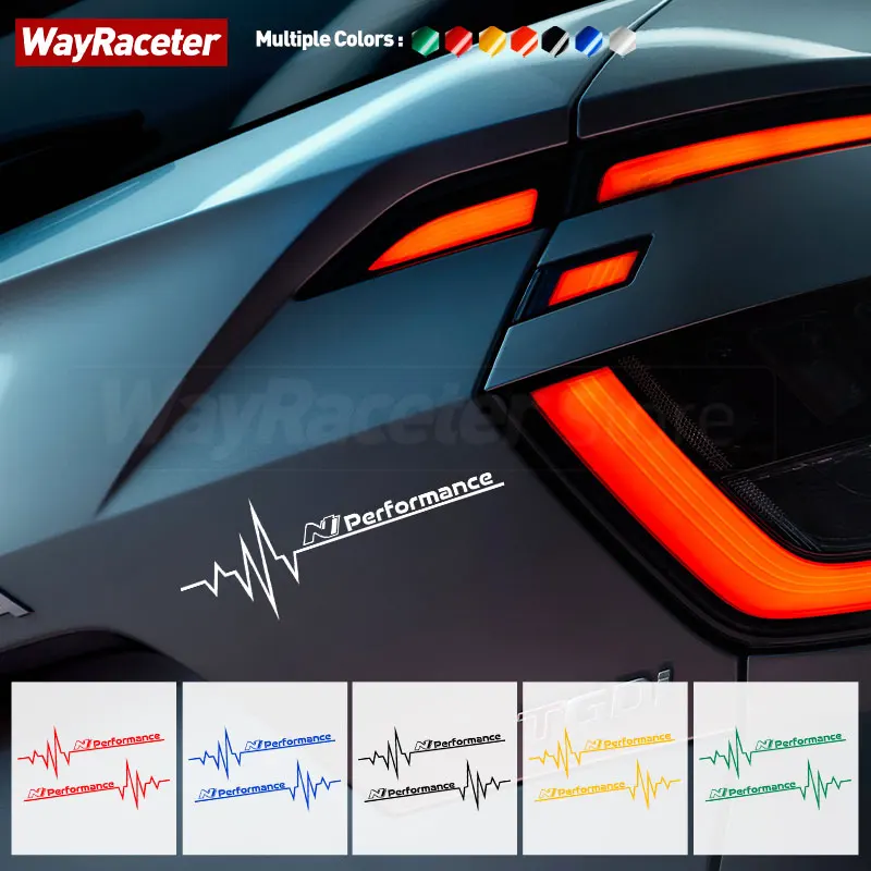 2 Pcs Reflective Vinyl Decal Window Body Sticker For Hyundai N ...