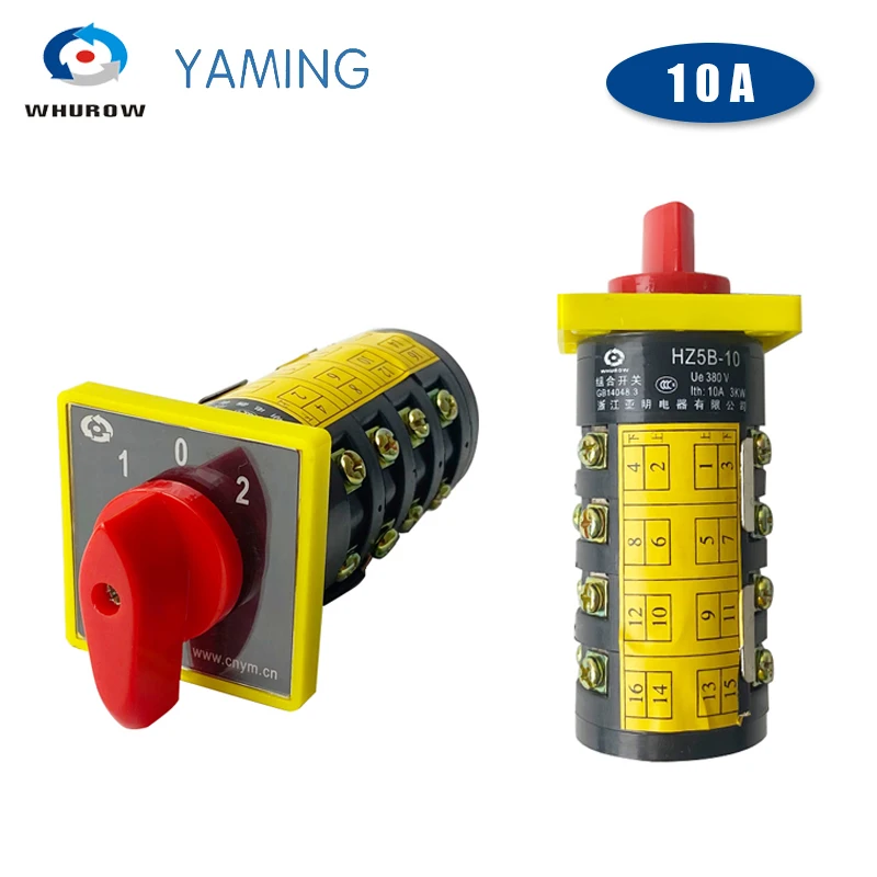 Universal-Changeover-Switch-3-Position-380V-10A-4-Poles-Rotary-Cam ...