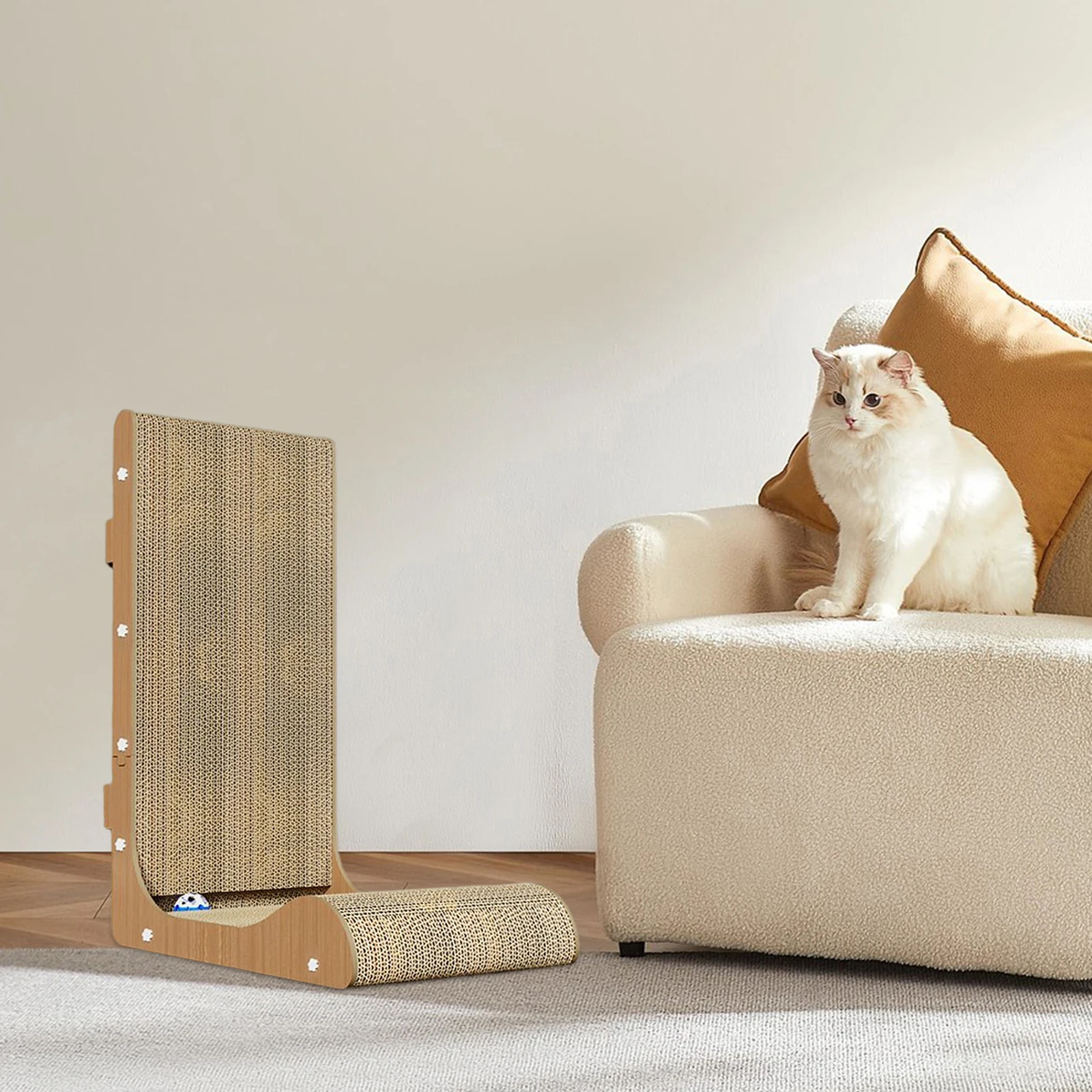 Cardboard-Cat-Scratcher-Board-Cat-Training-Toy-Standing-Cat-Training ...