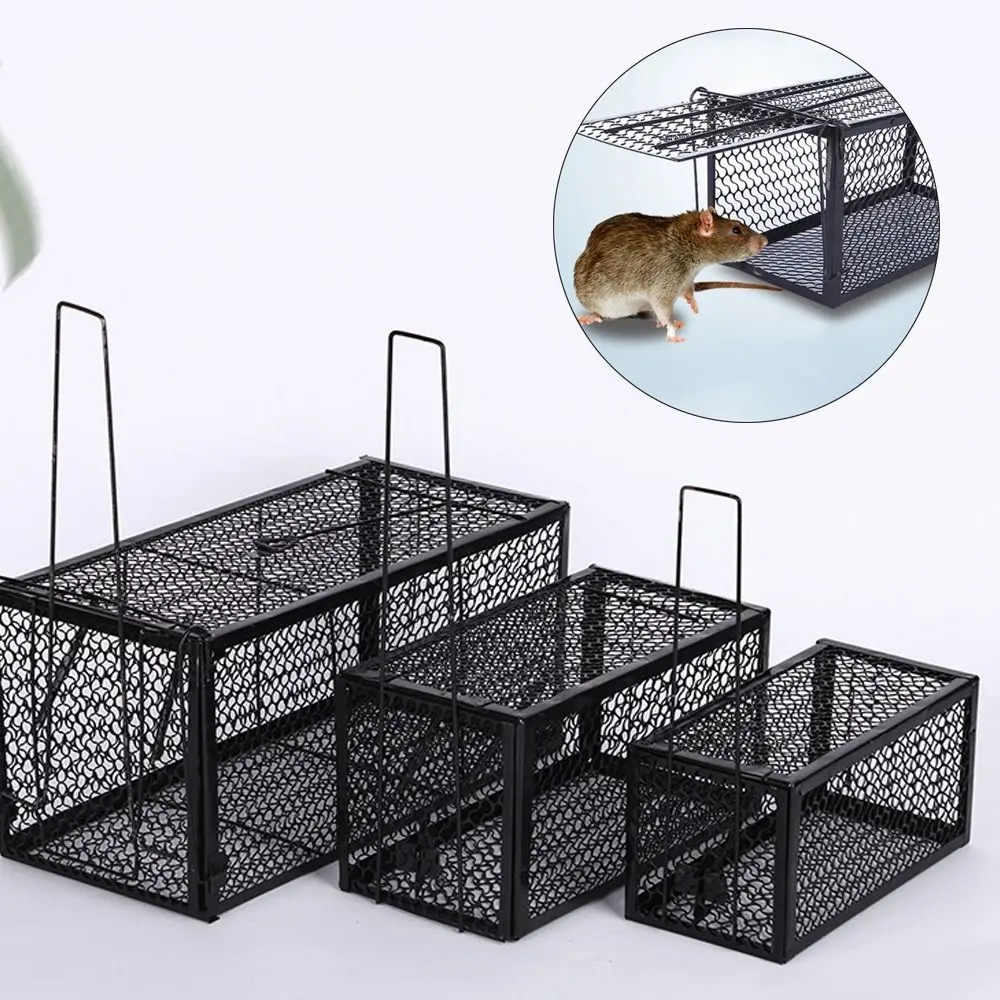 Self-locking-Trap-Catcher-Mouse-Rat-Bait-Mice-Live-Box-Mice-Trap-Cage ...