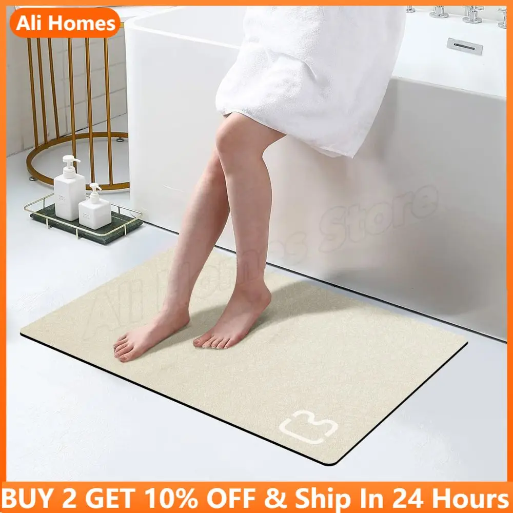 Foot-Mat-Diatomite-Bath-Mat-Stone-Bathroom-Rug-Earth-Absorbent-Bath ...