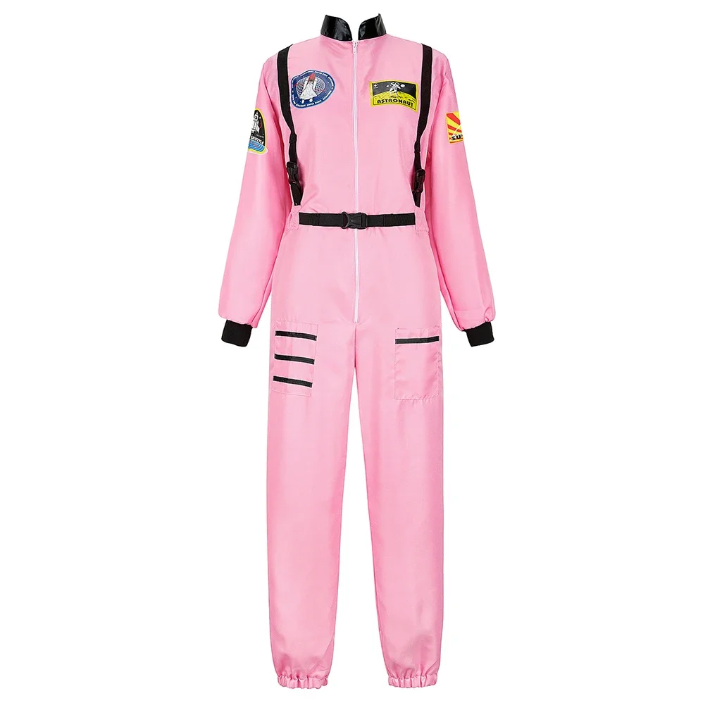 Women-s-Astronaut-Costume-Adult-Flight-Dress-Up-Party-Coverall-Space ...