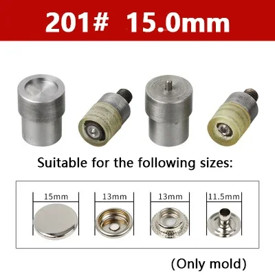 Hand Pressure Snap Mold DIY 12.5/15/17/20mm Fasteners Buttons Dies ...
