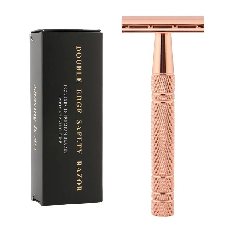 Rose-Gold-Razor-Classic-Double-Edge-Safety-Razor-for-Mens-Shaving ...