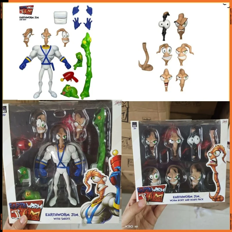 Pdna-1-12-Earthworm-Jim-anime-Action-Figure-Psy-Crow-Snot-Worm-Body-Jim ...