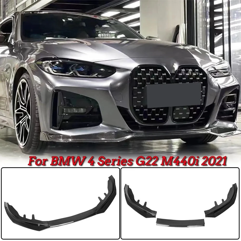 For Bmw 4 Series G22 M440i 2021 Front Bumper Splitter Lip Diffuser ...