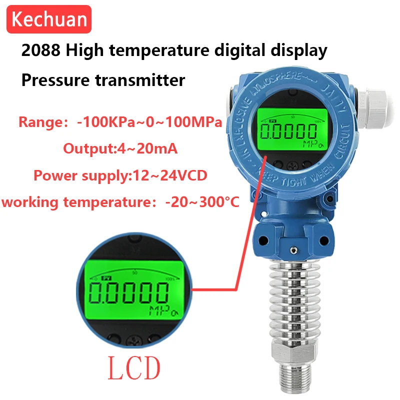 Digital-display-high-temperature-resistant-pressure-transmitter4-20mA ...