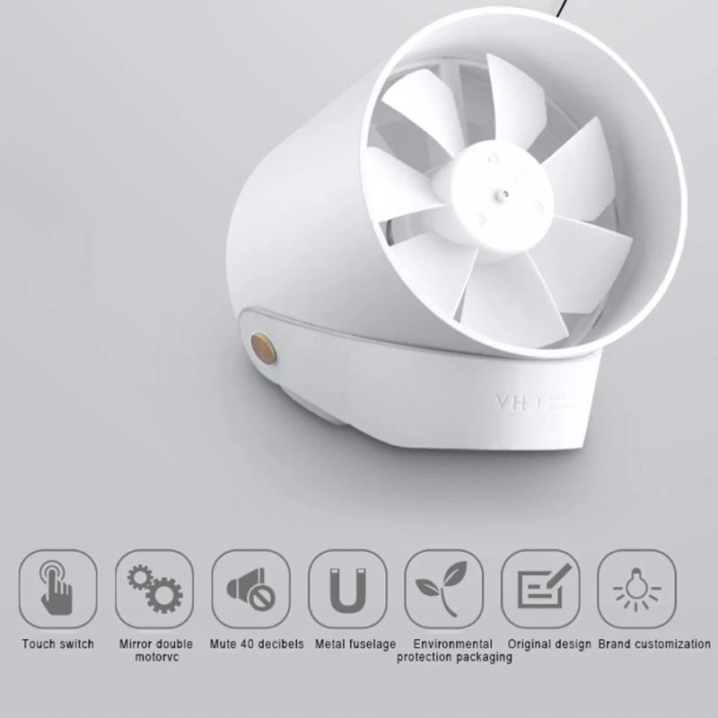 Original Vh Mini Fan Portable Ventiladors Usb Mijia Fan Ultra Quiet ...