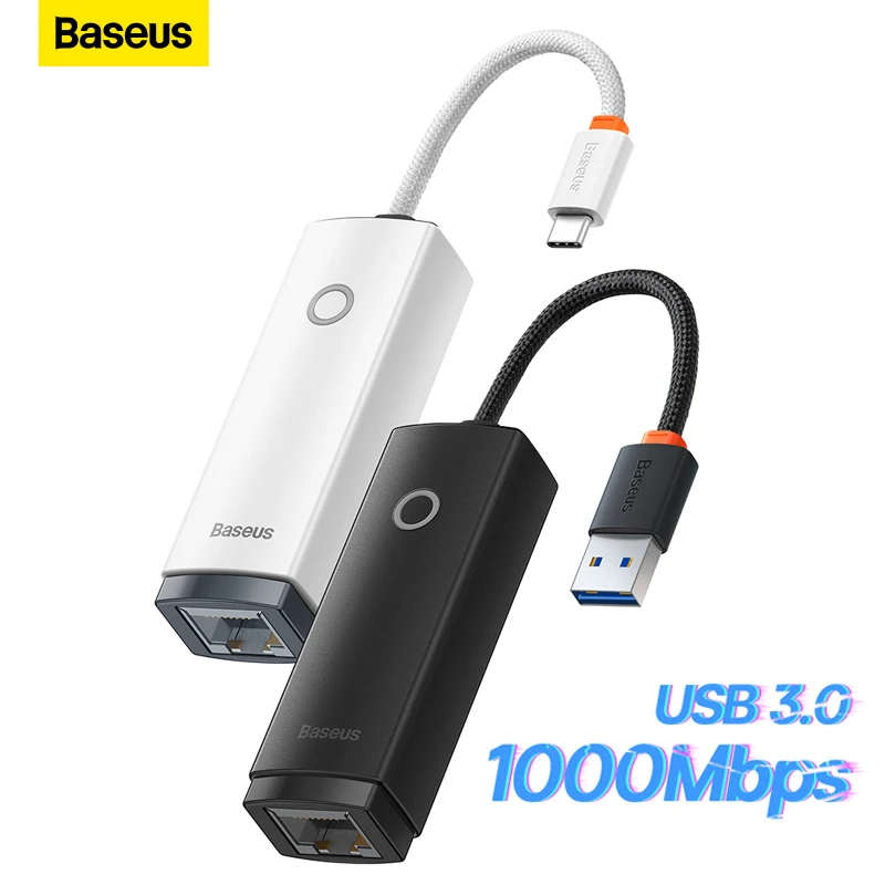 Baseus USB Ethernet Adapter USB3.0 1000Mbps USB RJ45 Network Card for ...