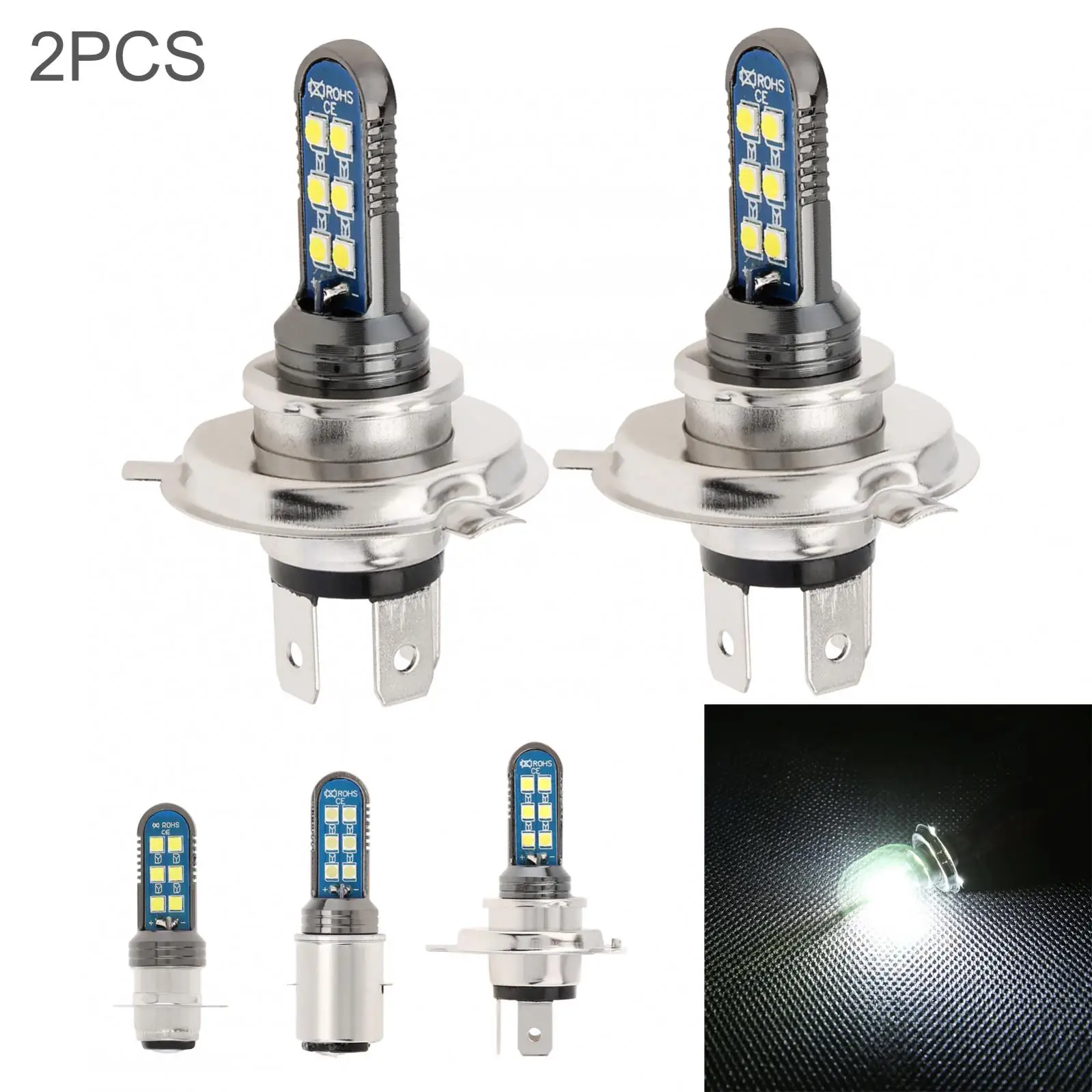 2pcs-set-H4-BA20D-P15D-High-Low-Beam-3030-LED-Motorcycle-Headlight-for ...