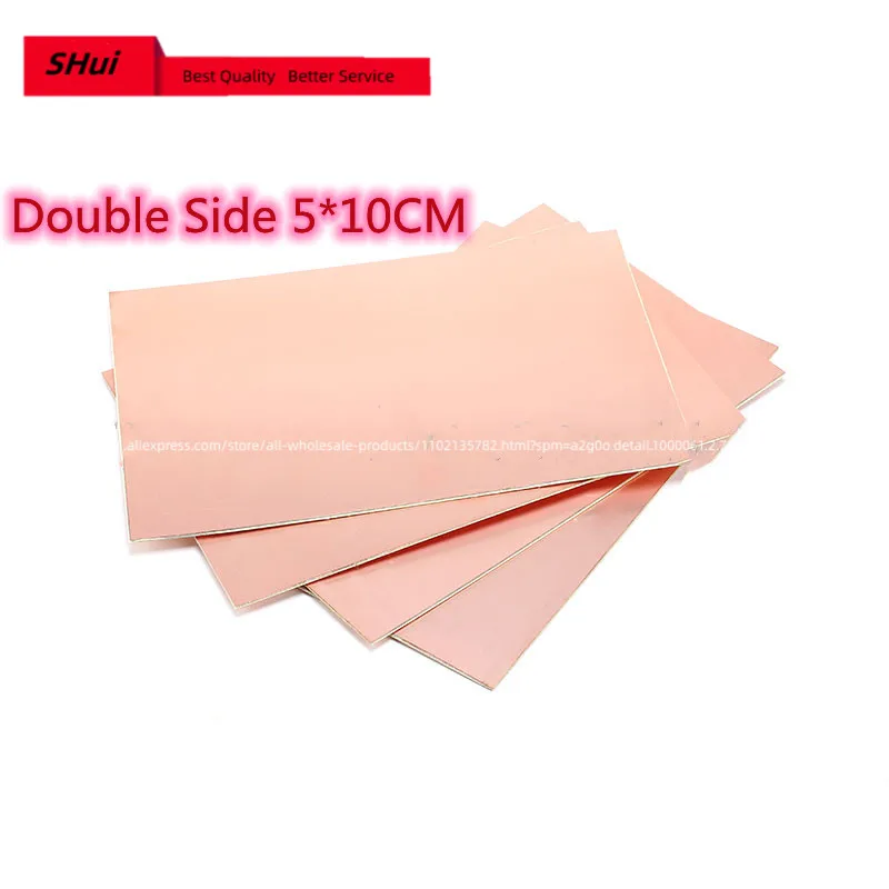 10pcs-Double-Side-Copper-Clad-Plate-5-10cm-DIY-PCB-Kit-Laminate-Circuit ...