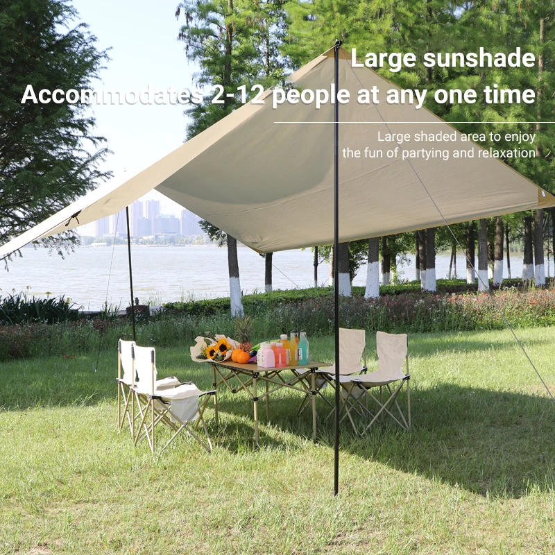 Outdoor-Waterproof-Camping-Awning-Tent-Sun-Shade-Oxford-Canopy-Tarp ...