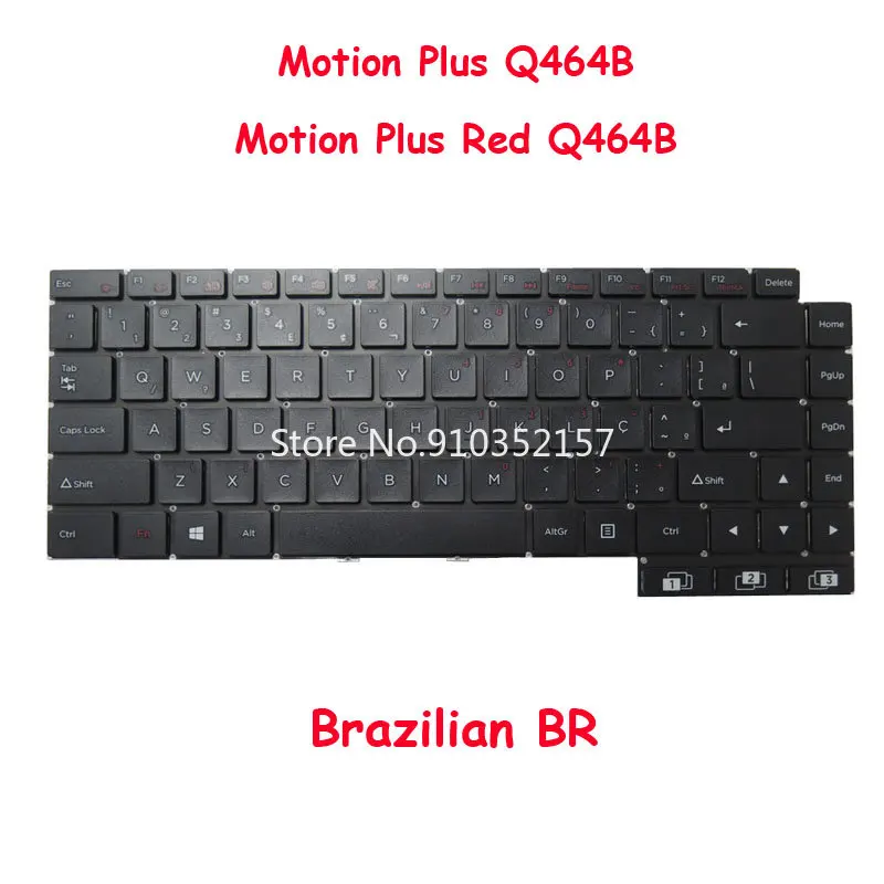 Portátil br layout q464b teclado para movimento positivo mais q464b ...