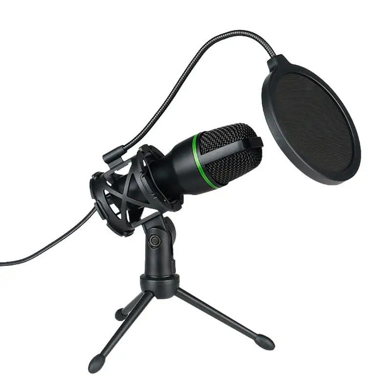 Podcast-Microphone-PC-Condenser-RGB-Mic-Computer-Mic-Bundle-Plug-And ...