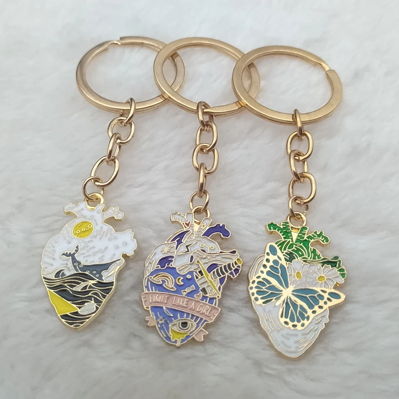 Anatomy Heart Keychain Heart Keychain Medical Anatomy Cardiac ...