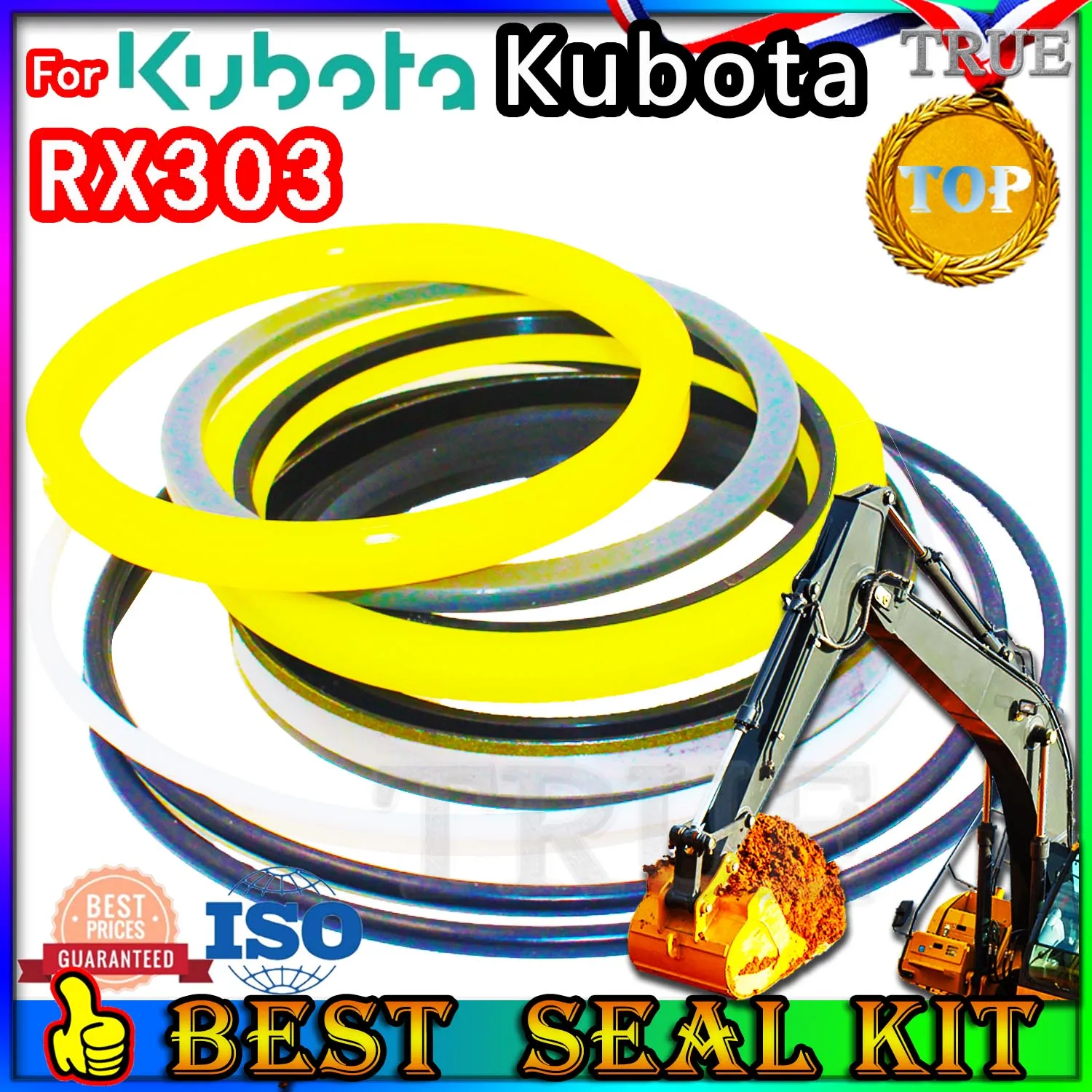 For-RX303-Kubota-Oil-Seal-Excavator-Repair-Kit-High-Quality-Control ...