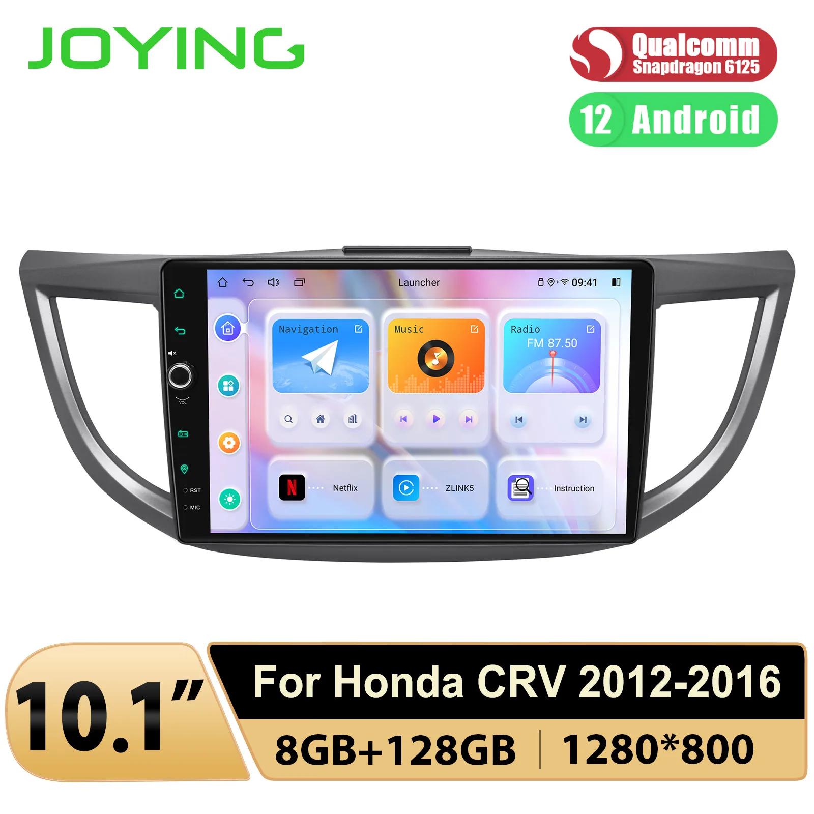 Joying-10-Android12-Car-Radio-Stereo-Multimedia-Carplay-For-Honda-CRV ...