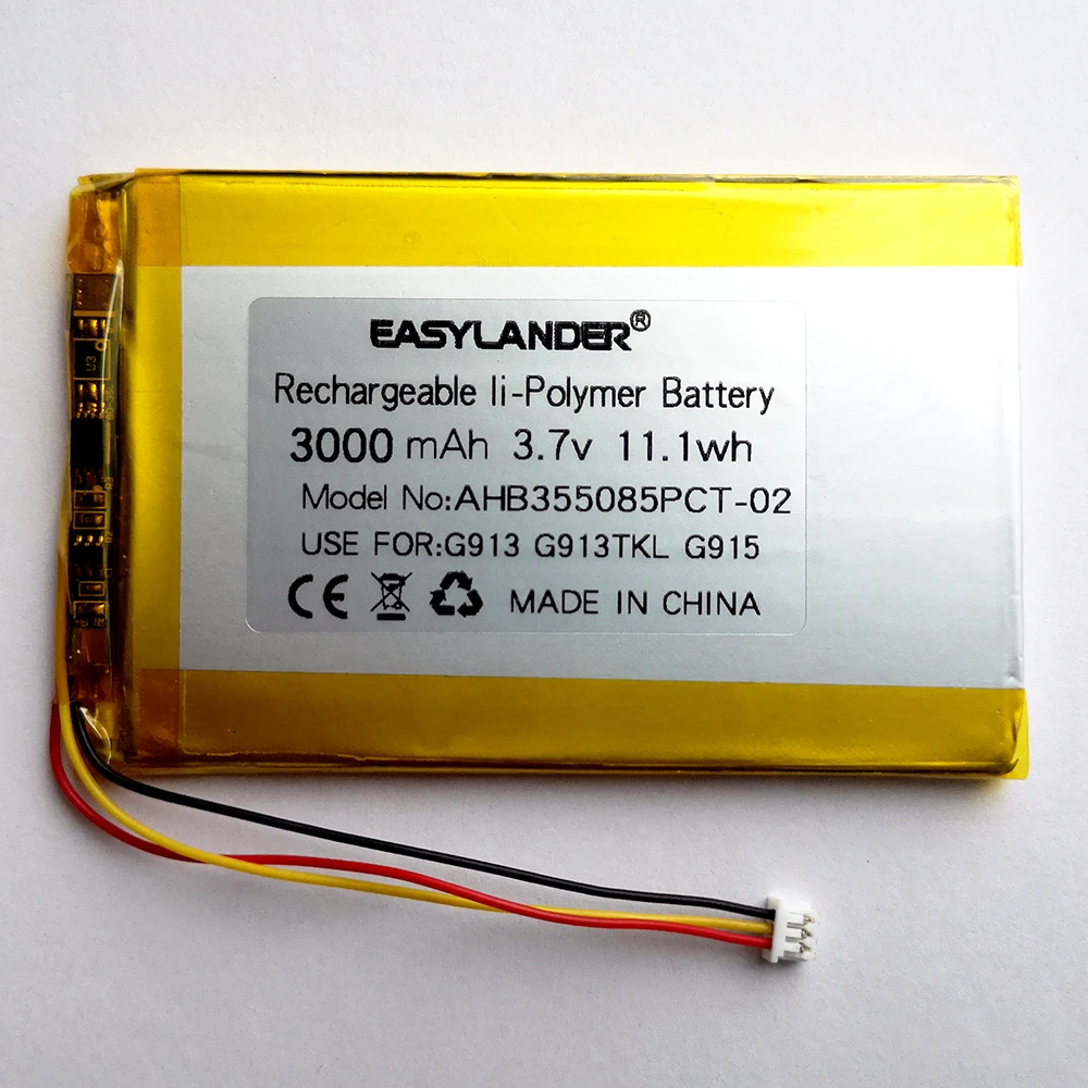 High Capacity 3.7v 3000mah Battery For Logitech G913 G913tkl G915 ...