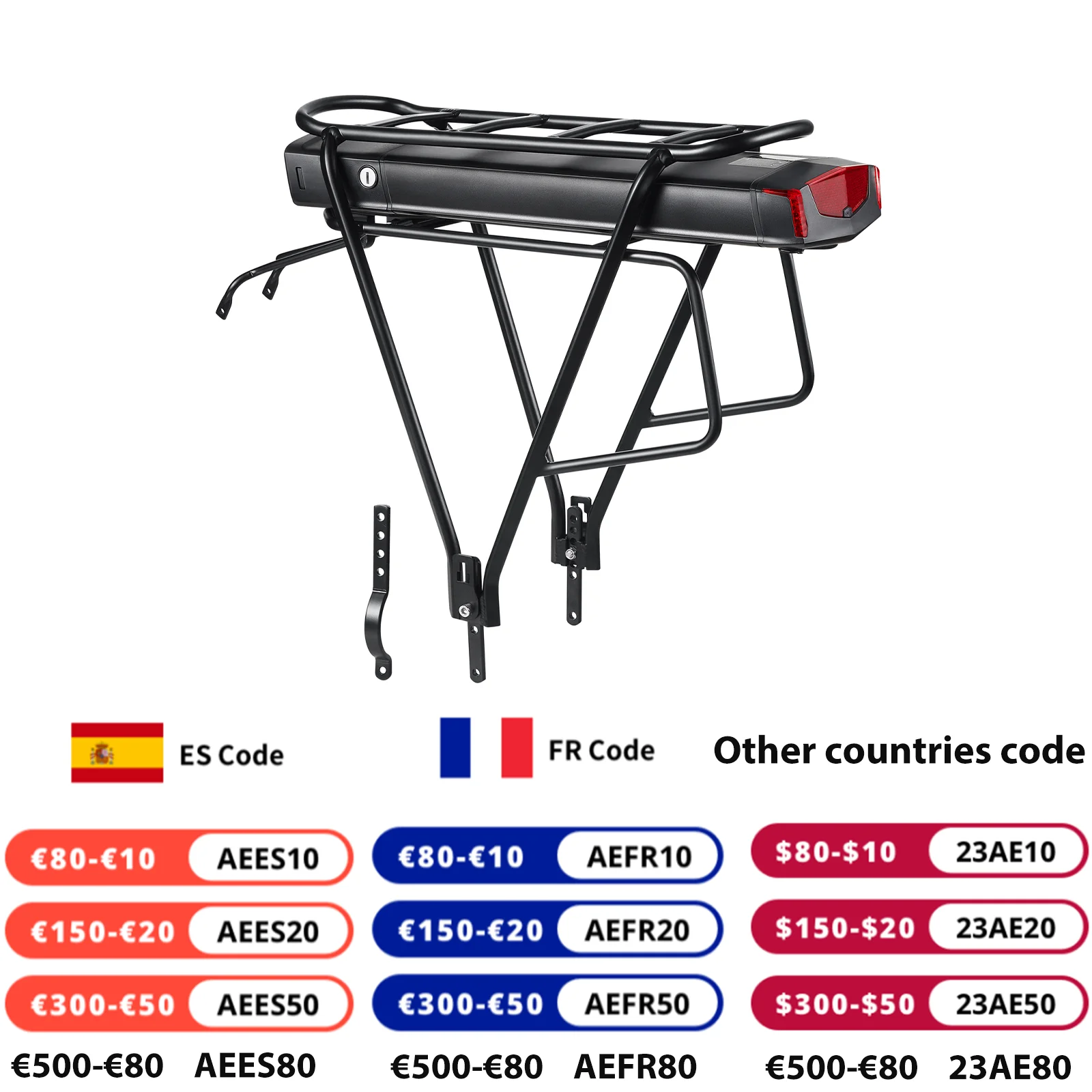 Rear-Rack-Electric-bicycle-Battery-48V-15Ah-36v-15AH-Li-ion-E-Bike ...