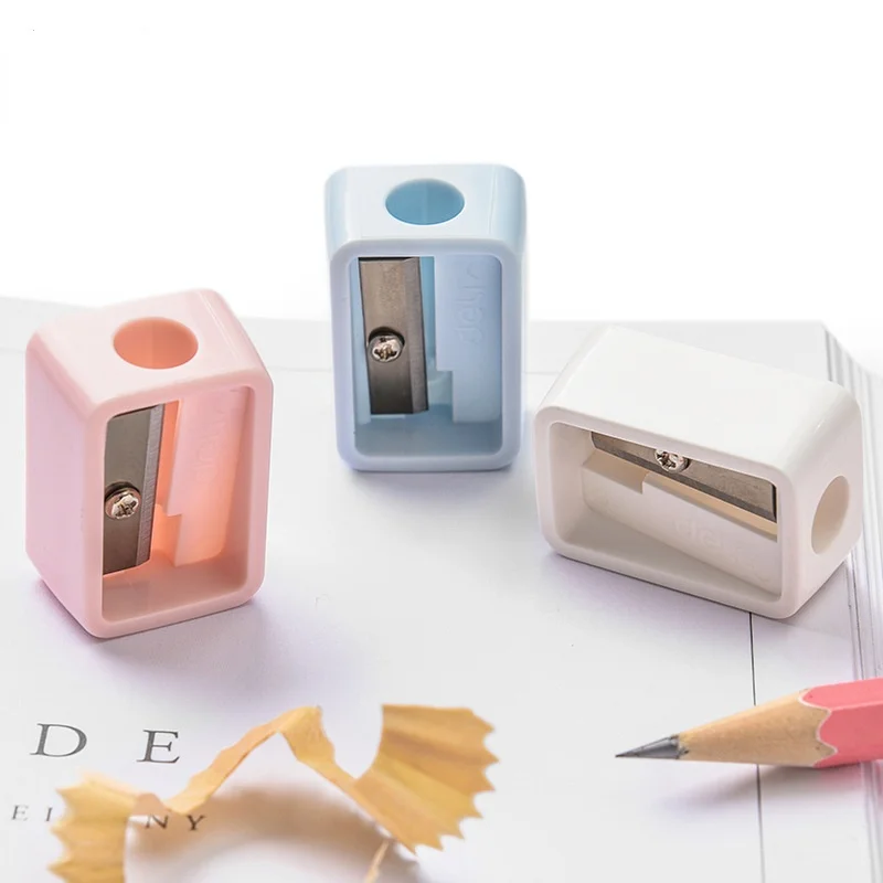 Plastic Cute Pencil Mini Sharpeners Candy Color Standard Pencil Cutting ...