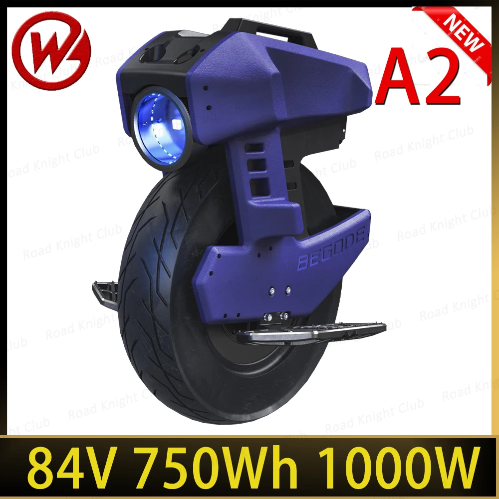 NEW Begode A2 Electric Unicycle Gotway 84V 750Wh 1000W Begode A2 53km/h ...