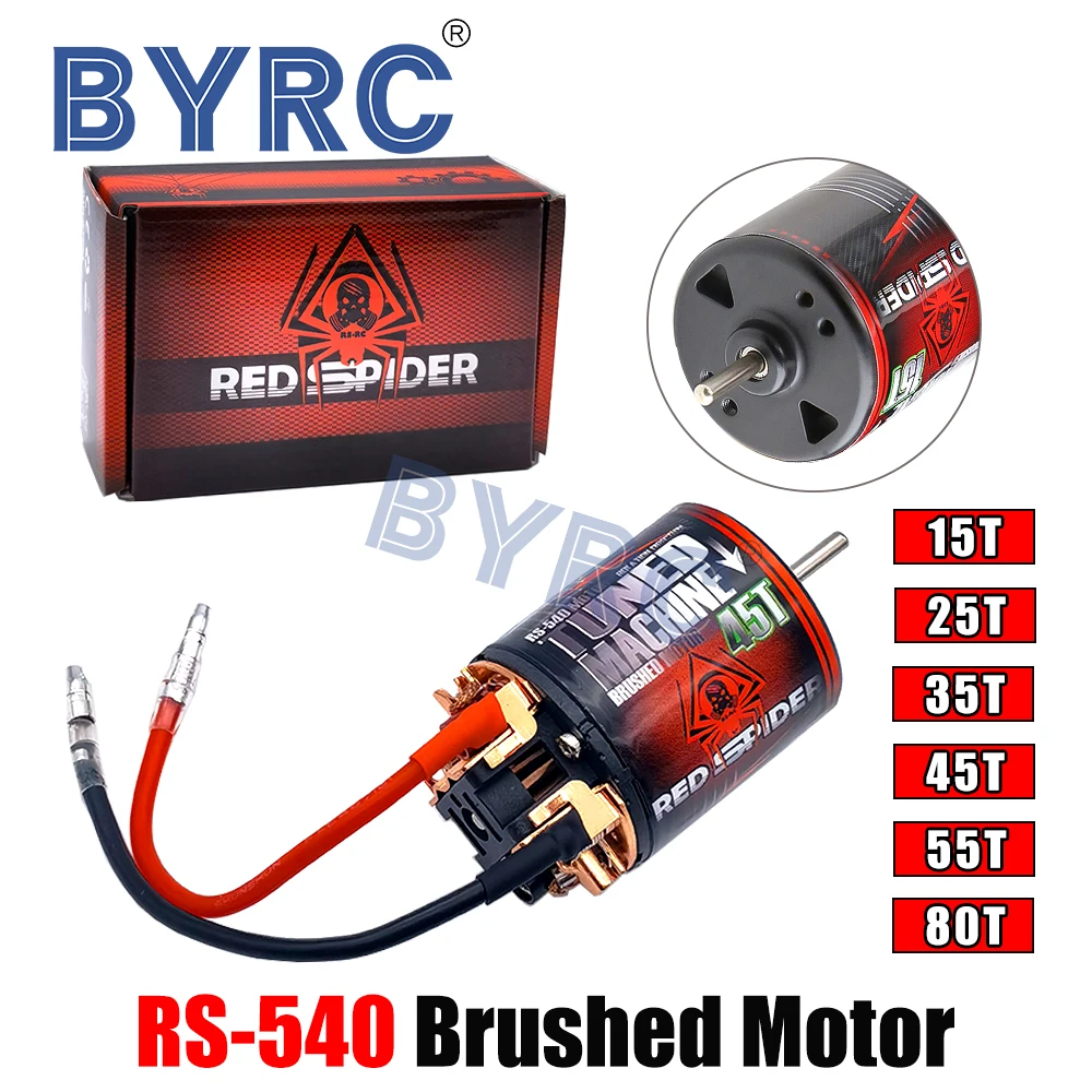 1PCS RC Car Crawler Axial 540 Brushed Motor 15T 45T 55T 80T for 1/10 RC ...