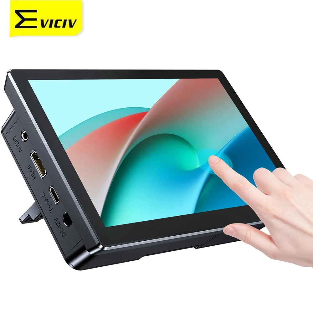 Raspberry Pi 4 TouchScreen Ventilador EVICIV 7 10 Polegada Monitor ...