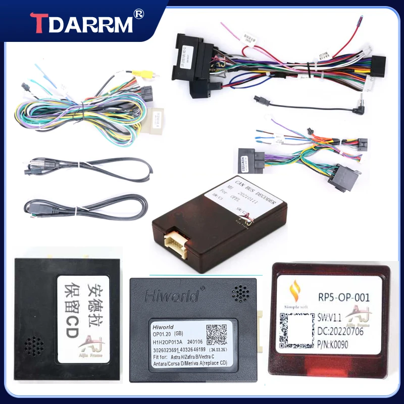 TDARRM-Car-Radio-Adapter-Canbus-Box-Amplifier-Decoder-For-Opel-Astra ...