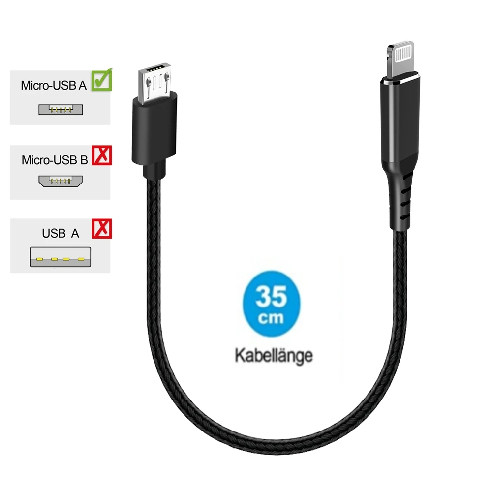 E-Bike Use USB Micro A to Lightning USB C Charge Cable for Bosch E-Bike ...