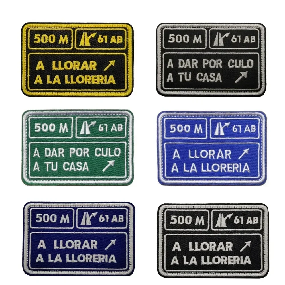 500M-Spanish-Embroidery-Patches-for-Clothes-Hook-Loop-Patch-Backpack ...