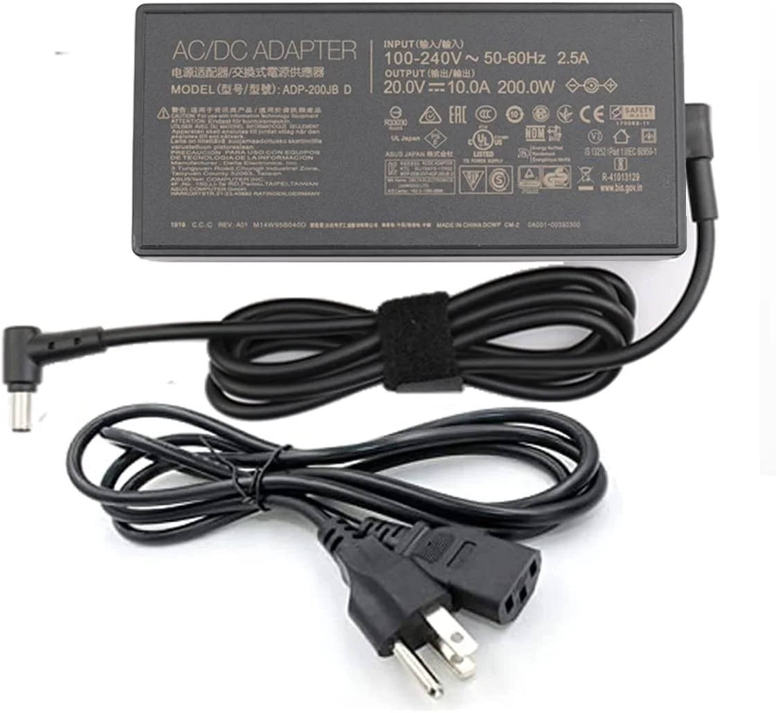 20V 10A 6.0x3.7mm Laptop Charger ADP-200JB D AC Adapter Power Supply ...