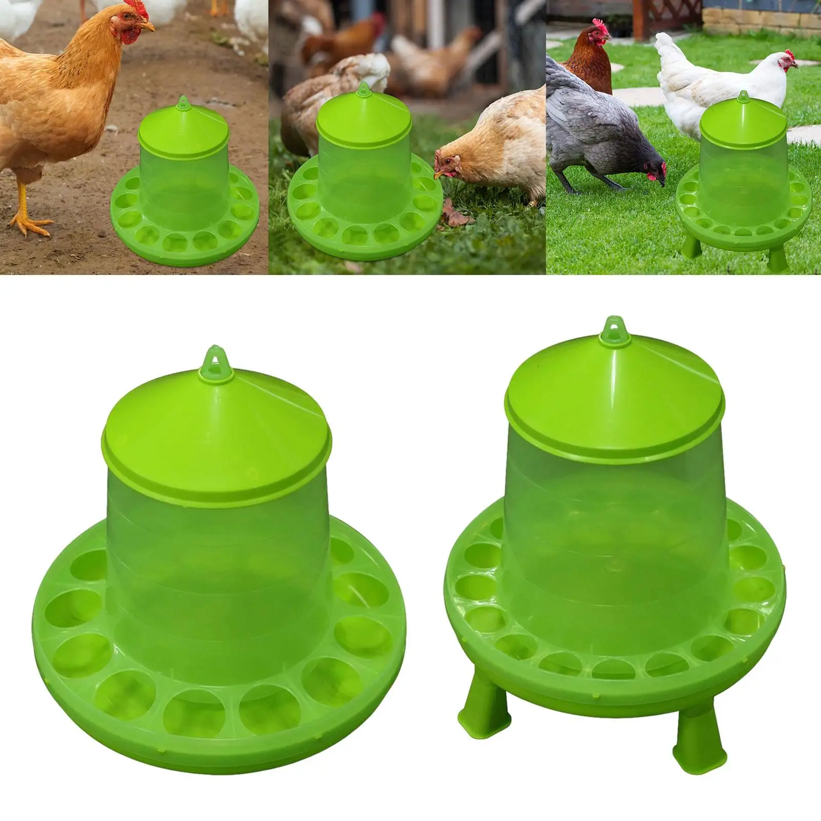 Chicken Feeder Waterer Food Dispenser Barrel Farming Tools feed Bucket ...