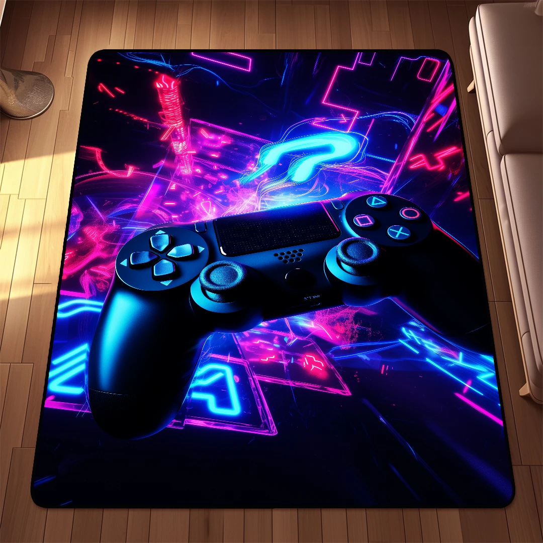 Game-Controller-Carpet-for-Game-Room-3D-Cartoon-Gamer-Mats-Children-s ...