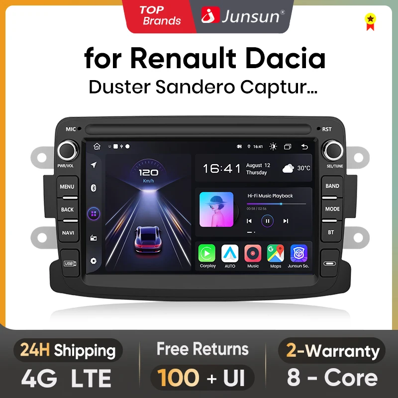 Junsun-Wireless-Carplay-Android-Auto-Car-Radio-for-Renault-dacia-duster ...
