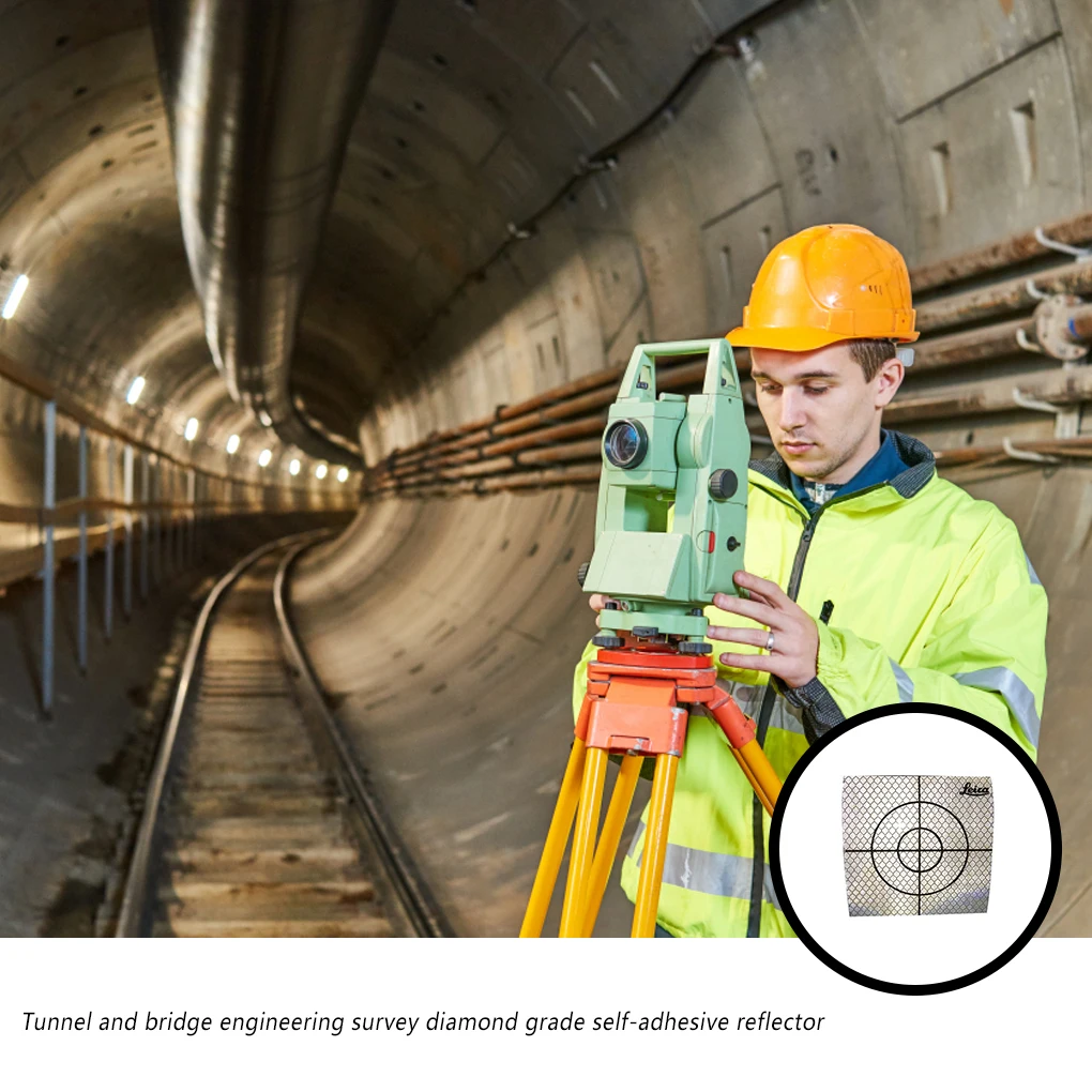 50pcs-Reflector-Sheet-Retro-Surveying-Geography-Station-Reflective-Tape ...
