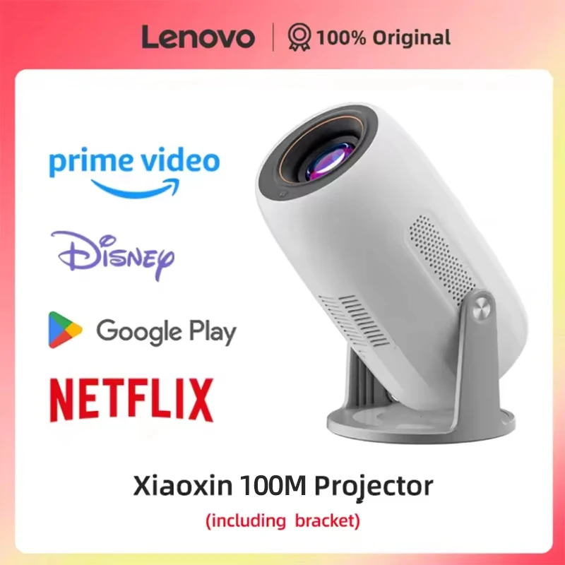 Lenovo Xiaoxin 100M Mini Projector 1080P Full HD 4K Decoding 400ANSI ...