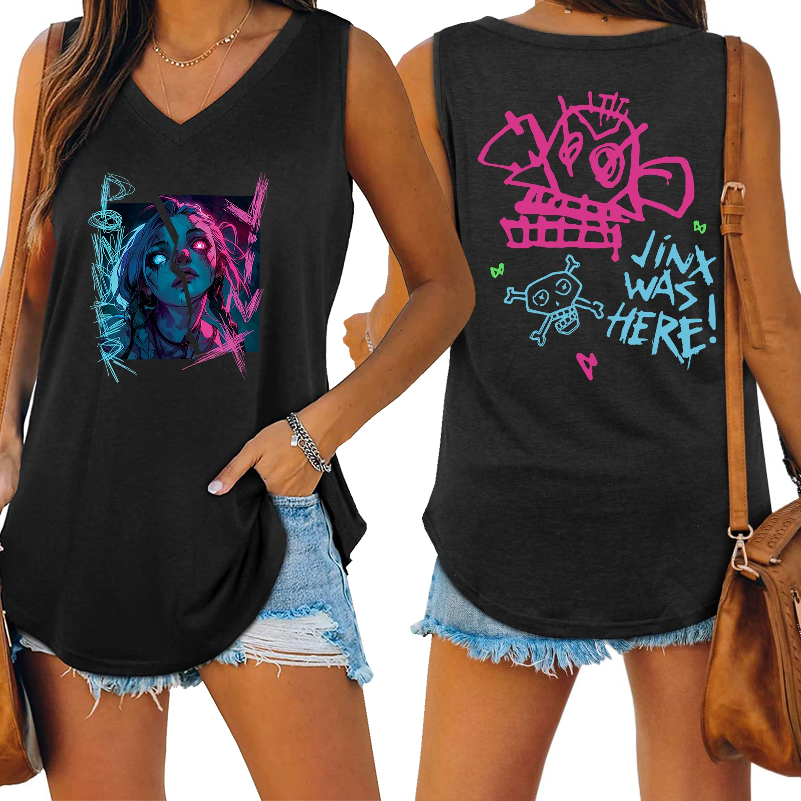 Jinx Graffiti PNG: How This Arcane-Inspired Tank Became My Go-To ...