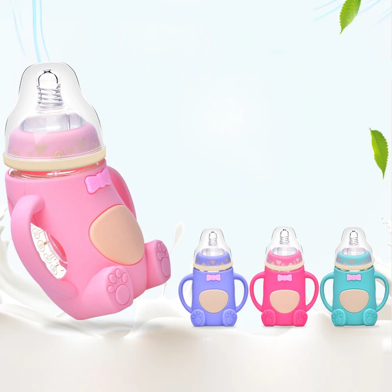 Biberones-Infant-Bottle-Feeding-Goods-Baby-Wide-Caliber-Glass-Milk ...