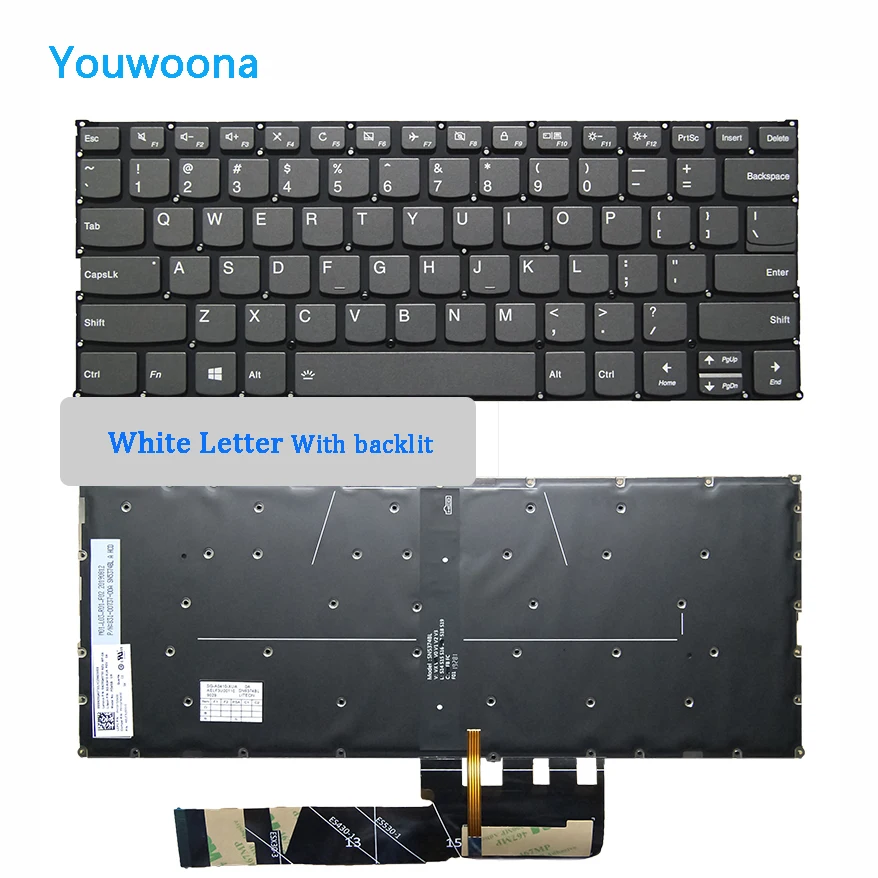 New-ORIGINAL-Laptop-Keyboard-For-LENOVO-YOGA-730-13IKB-730-13IWL-730 ...