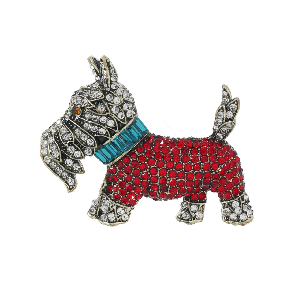 Full-Rhinestone-Dog-Brooches-For-Women-Unisex-Vintage-Sparkling-Lovely ...