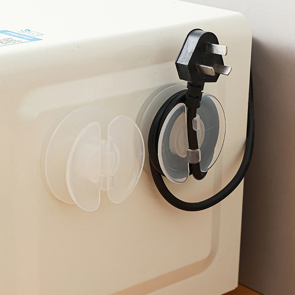 Transparent-Punch-free-Plug-Cable-Holder-Self-Adhesive-Cable-Organiser ...