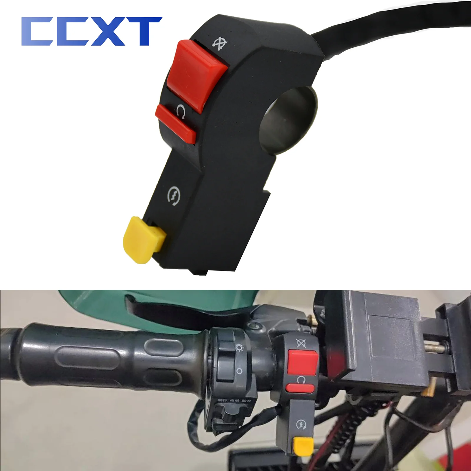 Motorcycle-Electric-Start-Stop-ON-OFF-Button-Light-Switch-For-ATV-KTM ...