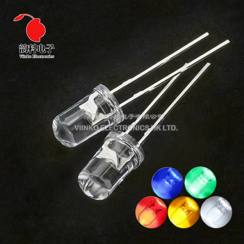100pcs-lot-Transparent-Round-5mm-super-bright-water-clear-Green-Red ...