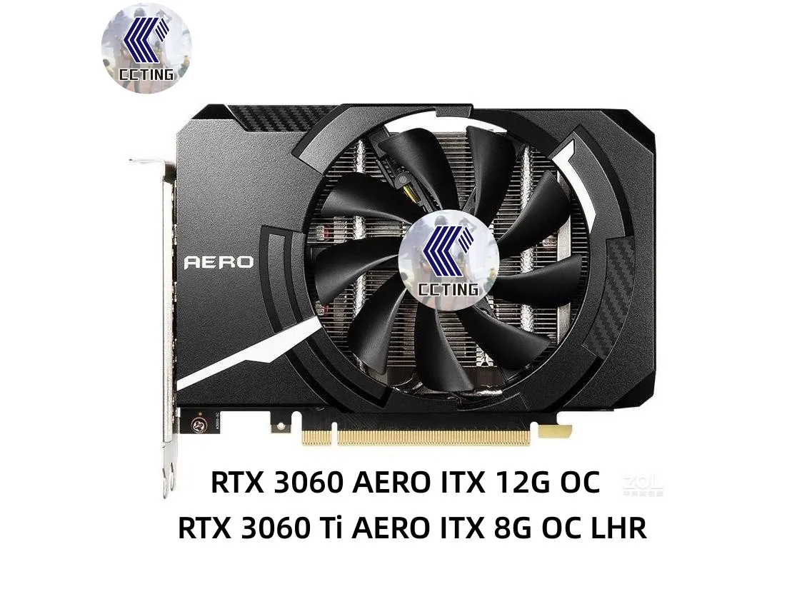 GeForce-RTX 3060 에어로 ITX 12G OC, RTX3060Ti 에어로 ITX 8GB 그래픽 카드, GDDR6 ...